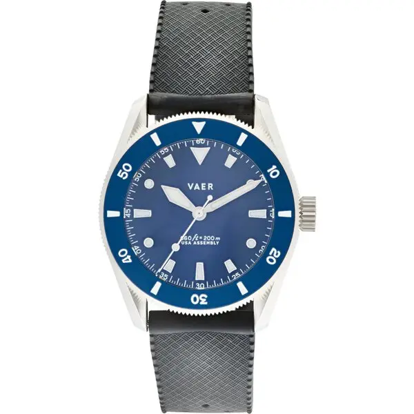 VAER Dive Watch - Navy/strap