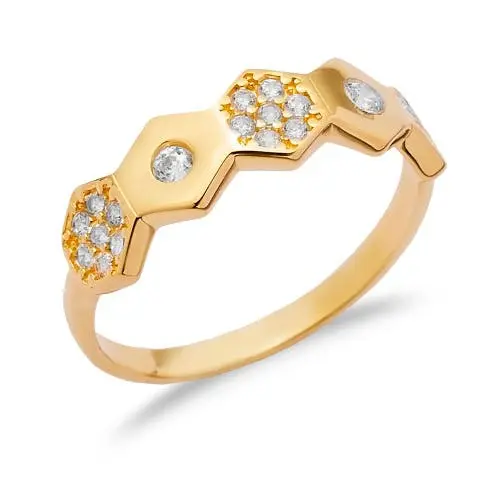 MAZIN JEWELS Mirage Stacked Band Ring - Gold
