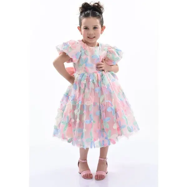 MIMI TUTU Daisy Dress - Peach Pink