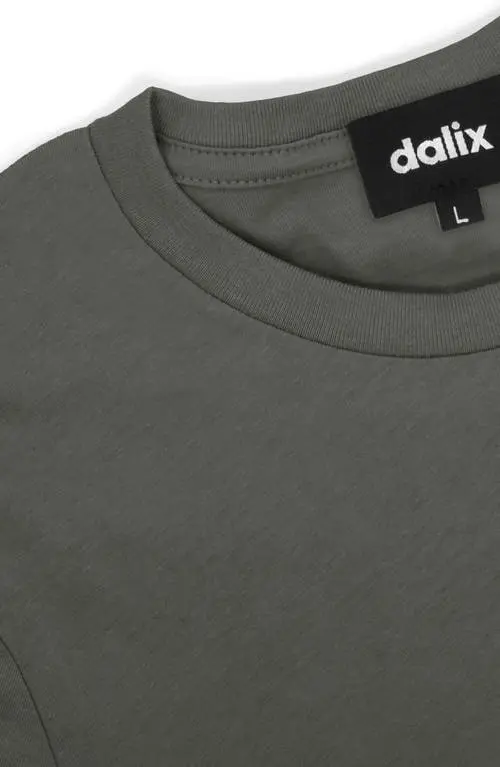 DALIX Lil Coffee Jersey Tee - Asphalt Gray