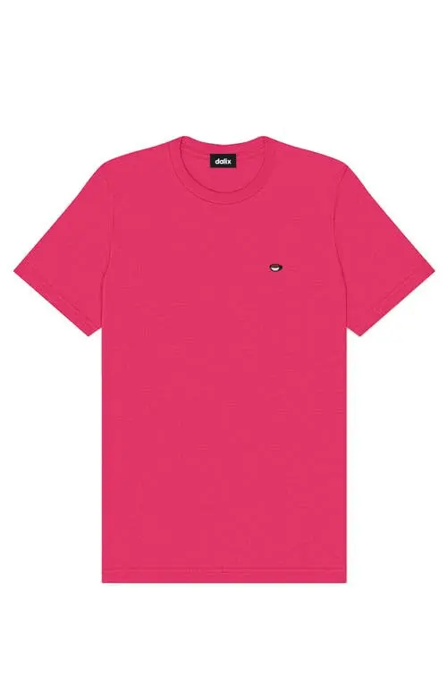 DALIX Lil Coffee Jersey Tee - Fuchsia