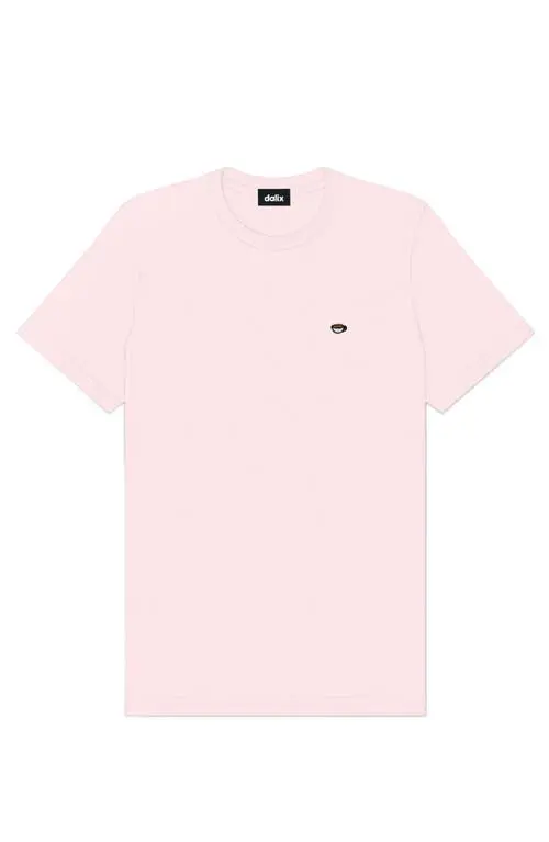 DALIX Lil Coffee Jersey Tee - Soft Pink