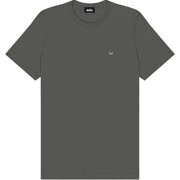 DALIX Lil Smile Jersey Tee - Asphalt Gray