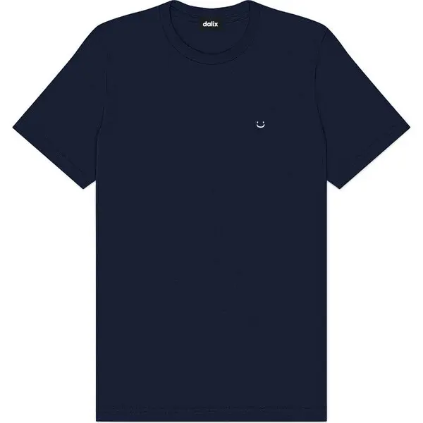 DALIX Lil Smile Jersey Tee - Navy Blue