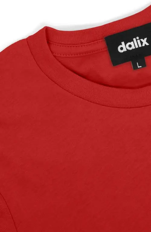 DALIX Lil Smile Jersey Tee - Red