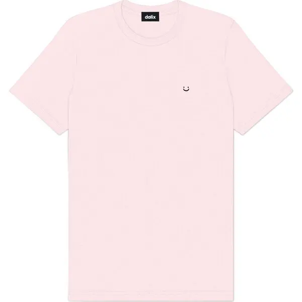 DALIX Lil Smile Jersey Tee - Soft Pink