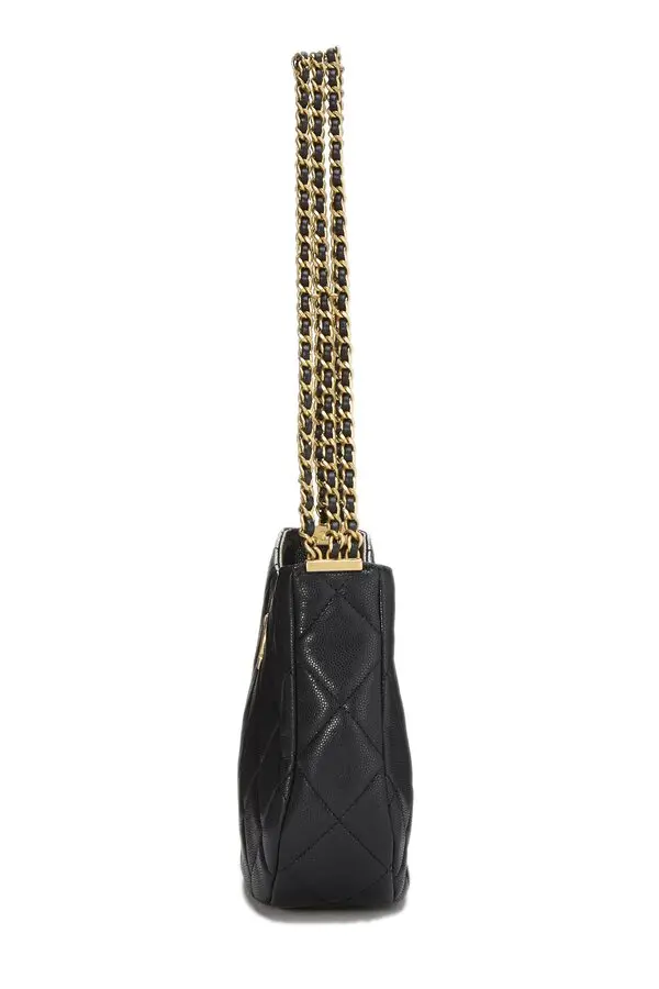 Chanel Caviar Triple Chain Shoulder Bag
