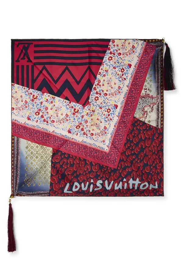 LOUIS VUITTON Multicolor Monogram Silk Scarf - Multi