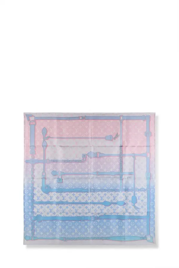 LOUIS VUITTON Multicolor Monogram Silk Scarf - Multi