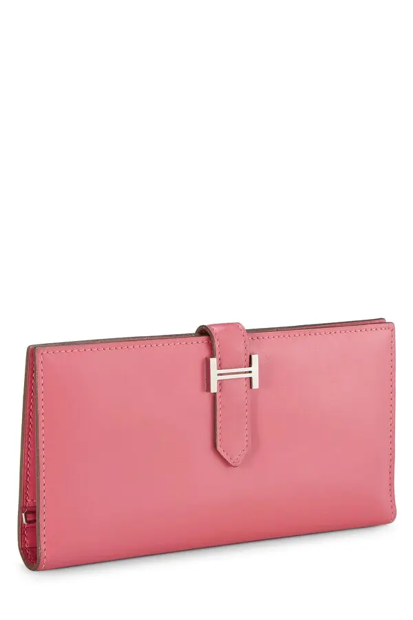 Hermès Tadelakt Bearn Wallet - Rose Lipstick