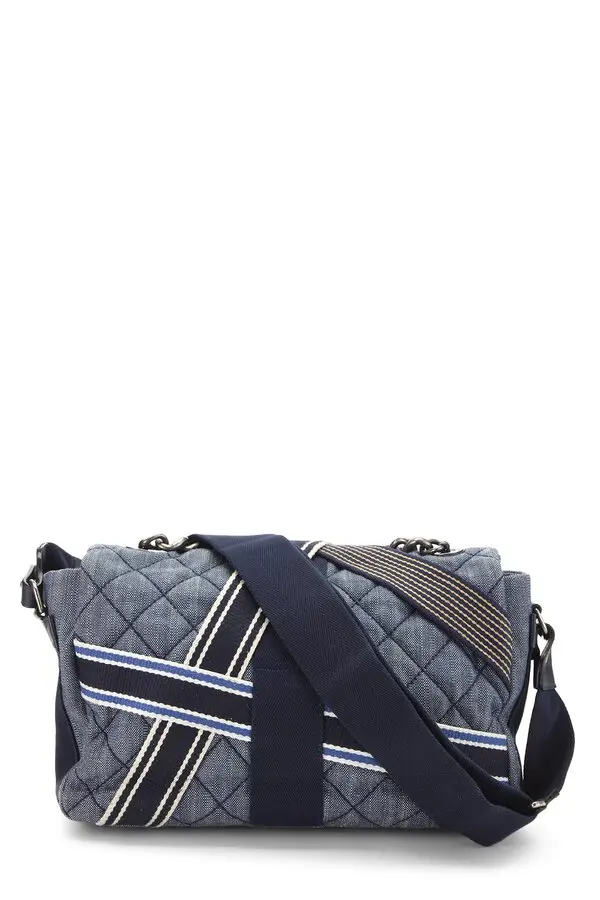 Chanel Denim Airlines Buckle Messenger