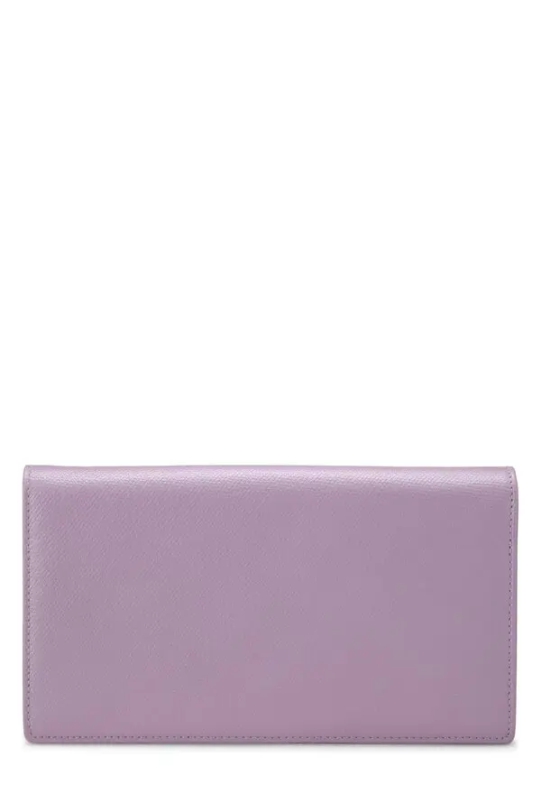 Chanel Calfskin Long Wallet - Purple