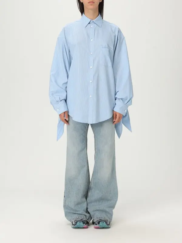 Balenciaga Striped Oversized Shirt