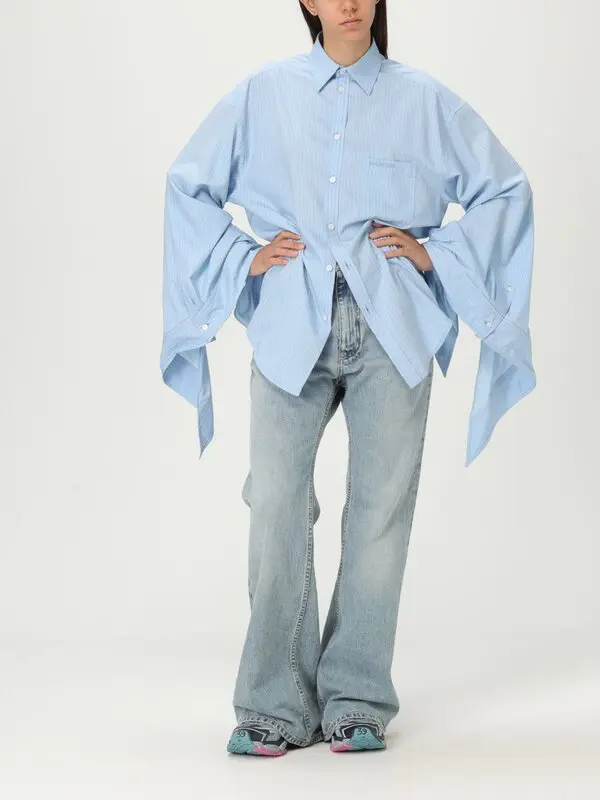 Balenciaga Striped Oversized Shirt