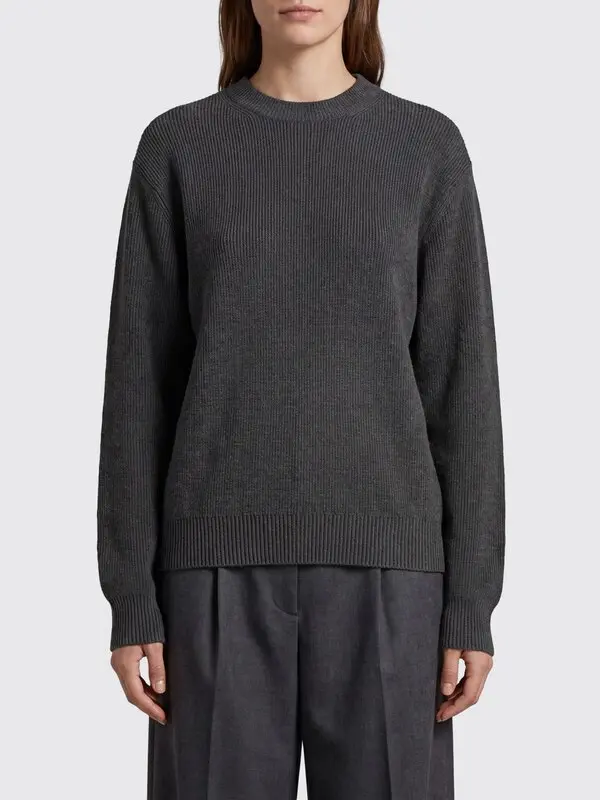 GOLDEN GOOSE Relaxed Fit Cotton-blend Crewneck Jumper With Rear Logo