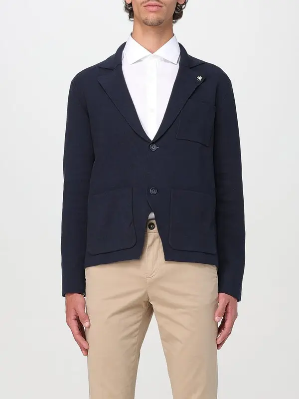 MANUEL RITZ Tailored Blazer - Blue