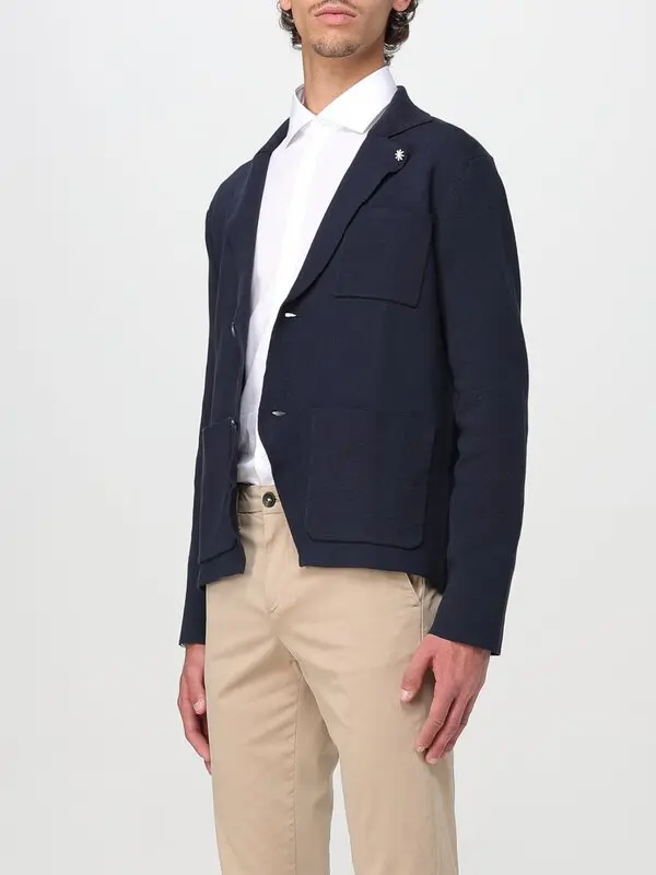 MANUEL RITZ Tailored Blazer - Blue