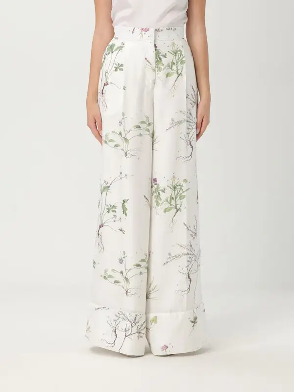 Erdem Printed Wide Leg Pants