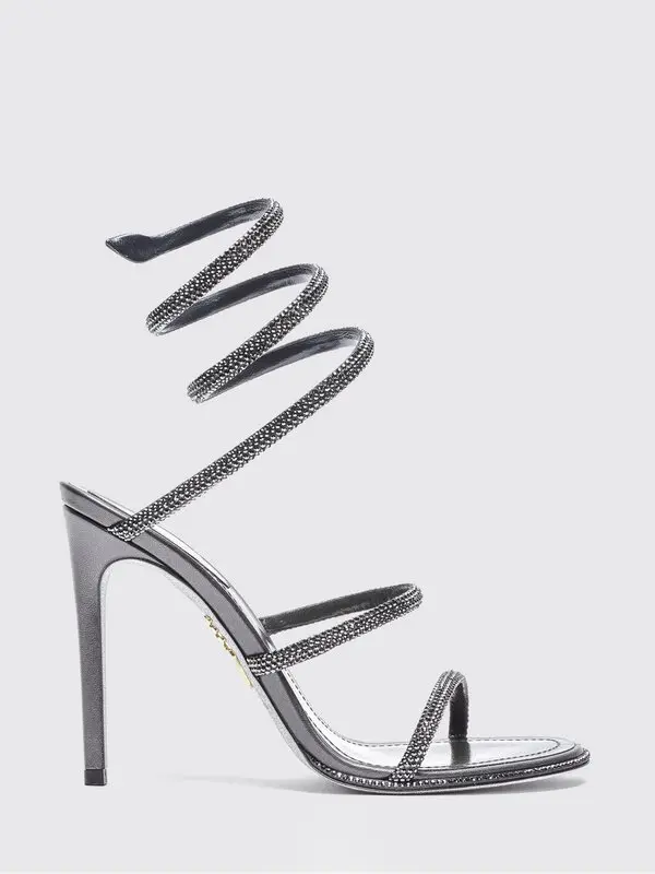 Rene Caovilla Embellished Spiral Heeled Sandals