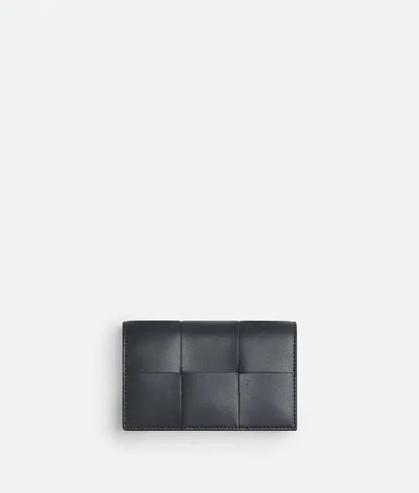 BOTTEGA  VENETA Cassette Business Card Case - Ardoise/cypress
