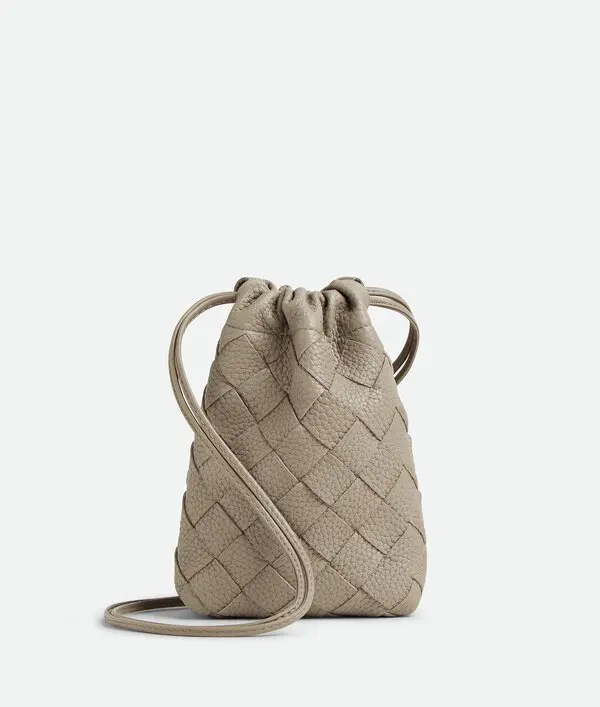 BOTTEGA  VENETA Grained Intrecciato Calf Leather Dustbag - Limestone