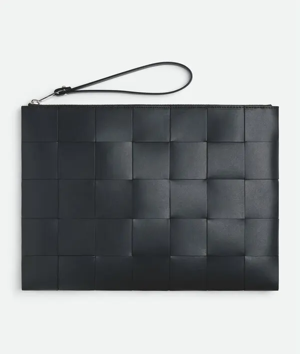 Bottega Veneta Cassette Flat Pouch - Ardoise/cypress