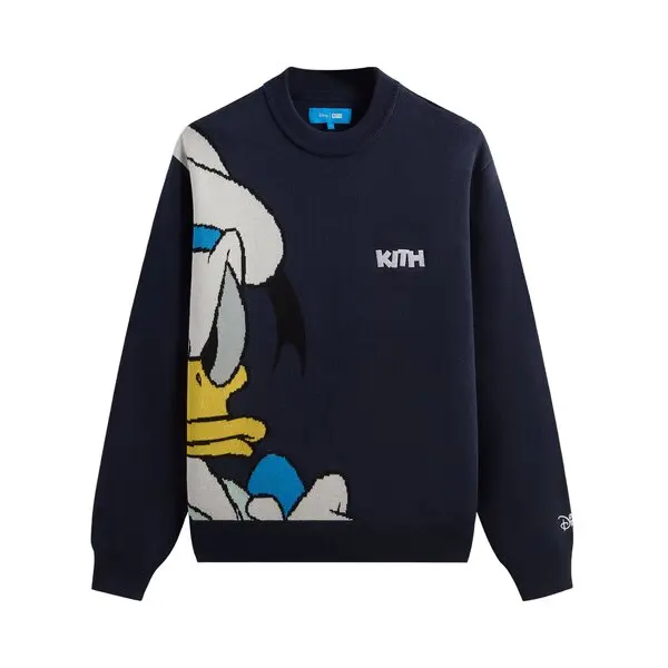 Kith X Disney Donald Duck Lewis Crewneck Sweater - Blue