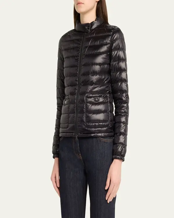 Herno Shiny Nylon Short Down Jacket