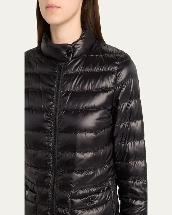Herno Shiny Nylon Short Down Jacket
