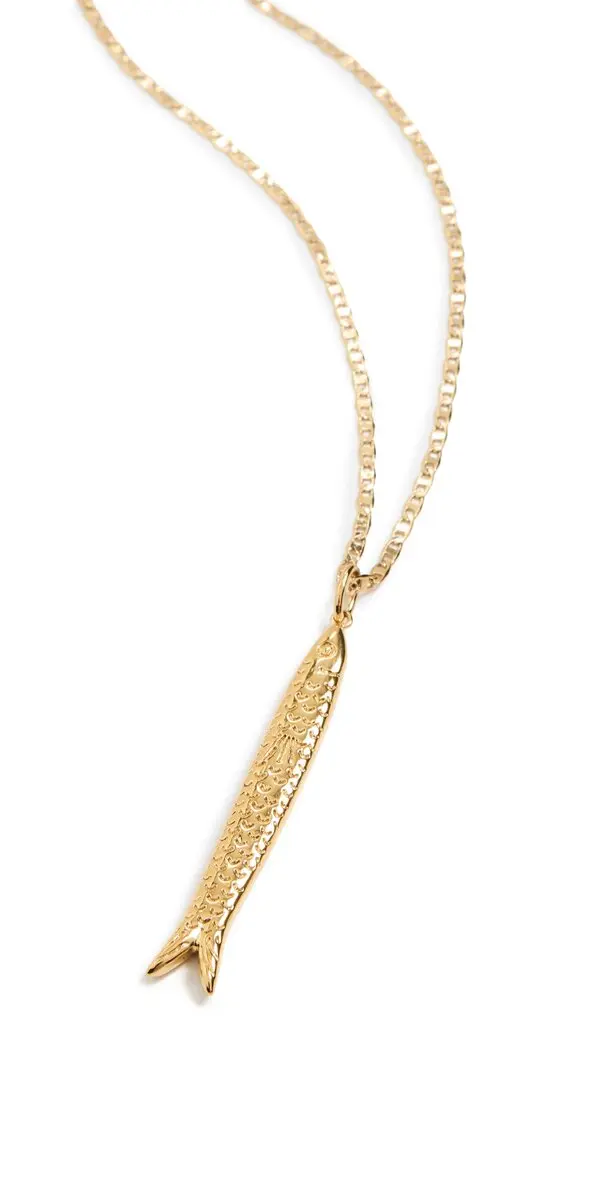 Anni Lu Hippie Fish Necklace - Gold