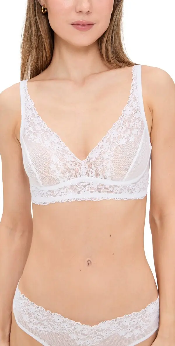 Commando Double Take Lace Bralette - White