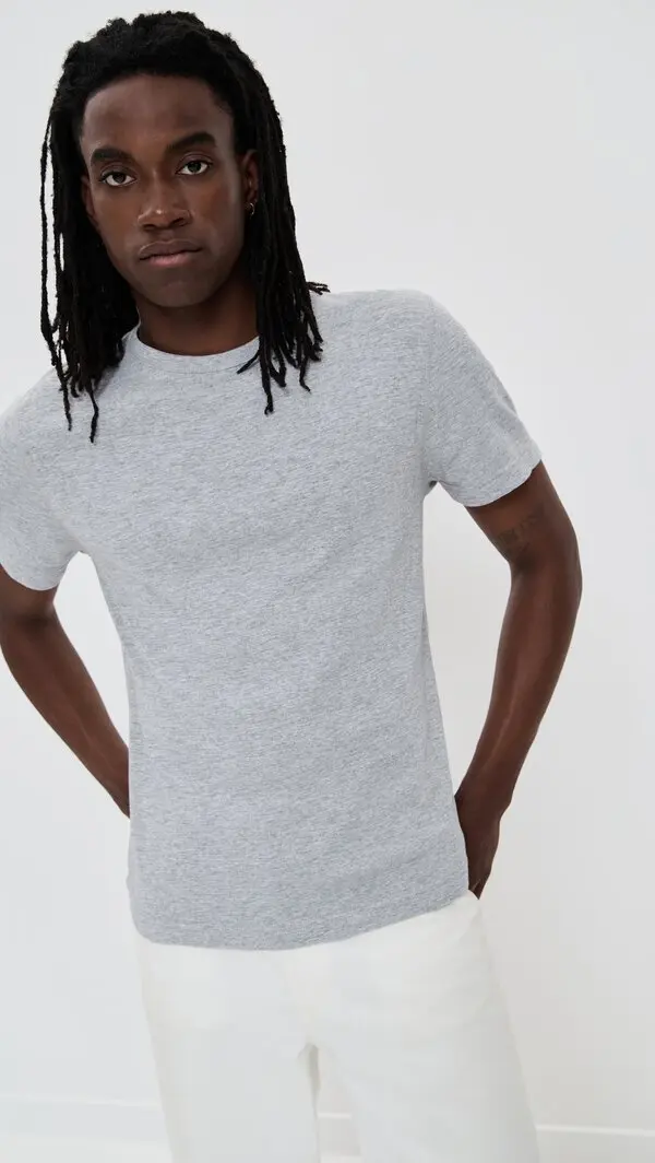 Reigning Champ 1x1 Slub Slim T-shirt - Hgrey
