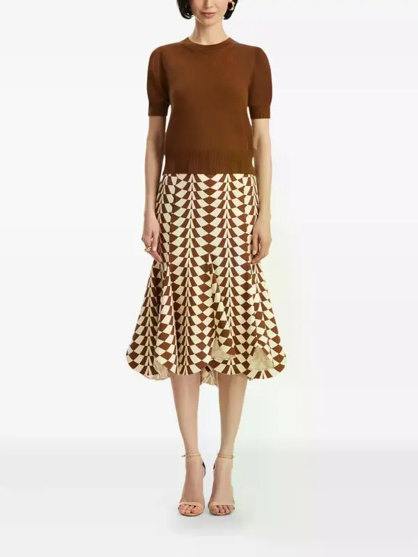 Oscar De La Renta Virgin Wool Jumper - Brown