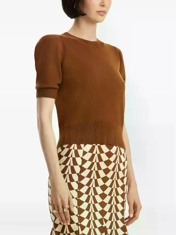 Oscar De La Renta Virgin Wool Jumper - Brown