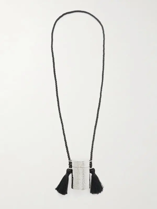 SOPHIE BUHAI Boîte Tasseled Cord Necklace - Silver