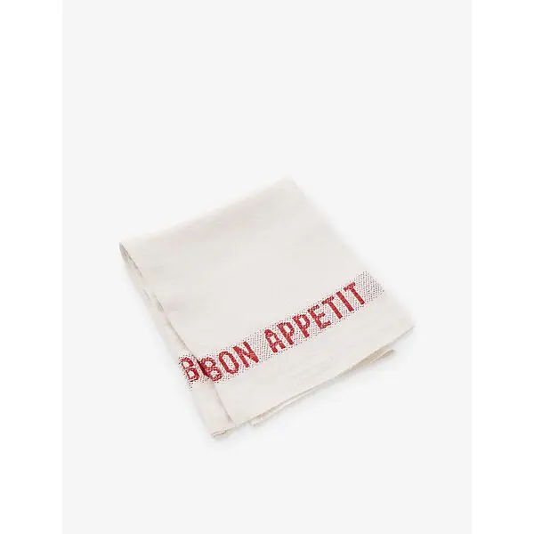 Charvet Bon Appetit Linen Napkin - Rouge