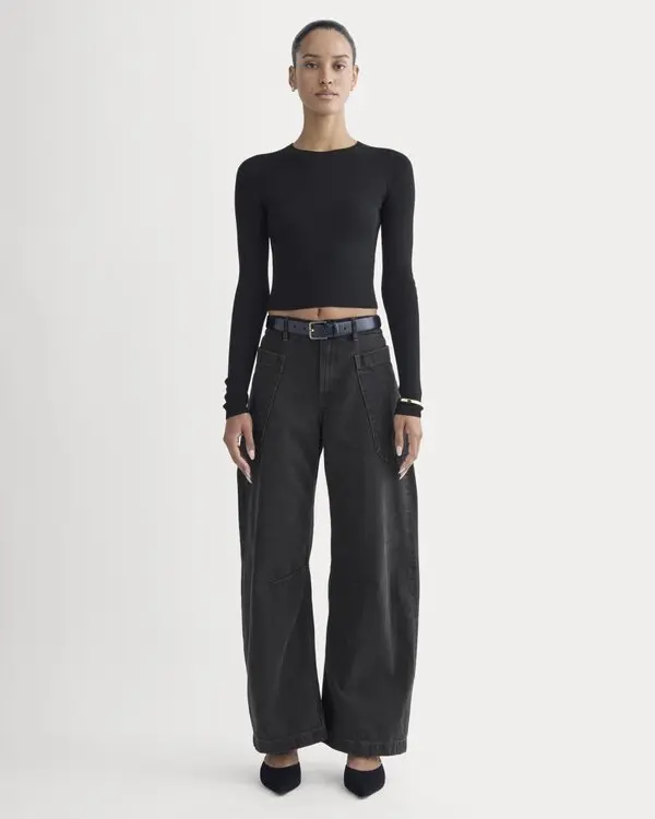 Everlane Gardener Pull-on Jean - Washed Black