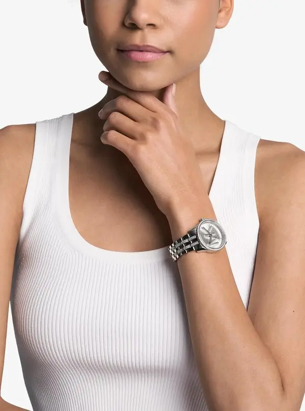 Michael Kors Mini Bryant Pavé Logo Watch