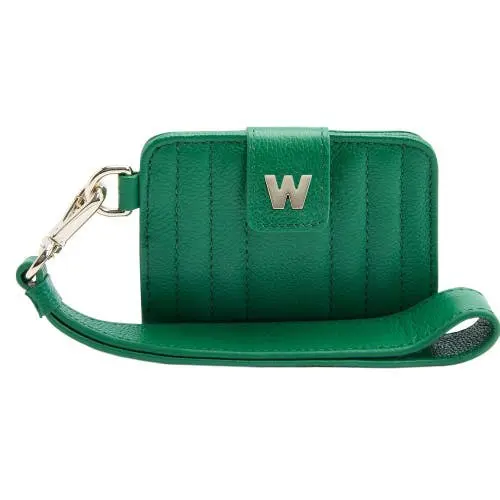 Wolf Mimi Credit Card Holder With Wristlet - Forest Green