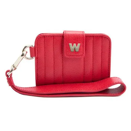 Wolf Mimi Credit Card Holder With Wristlet - Red