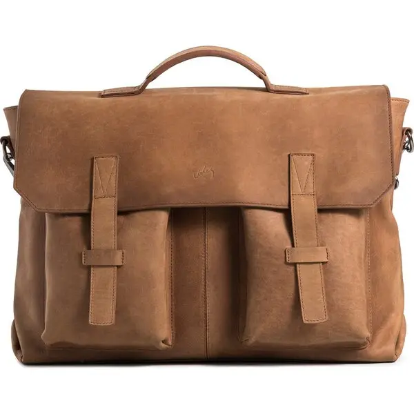 VELEZ Top Grain Leather Briefcase