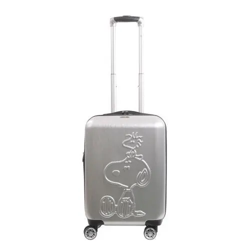 FUL Peanuts Snoopy & Woodstock Embossed Hardside 22" Carry-on Spinner Suitcase