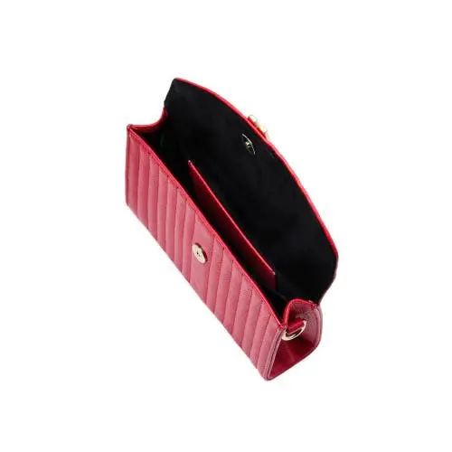 Wolf Mimi Quilted Leather Crossbody Bag With Wristlet - Red