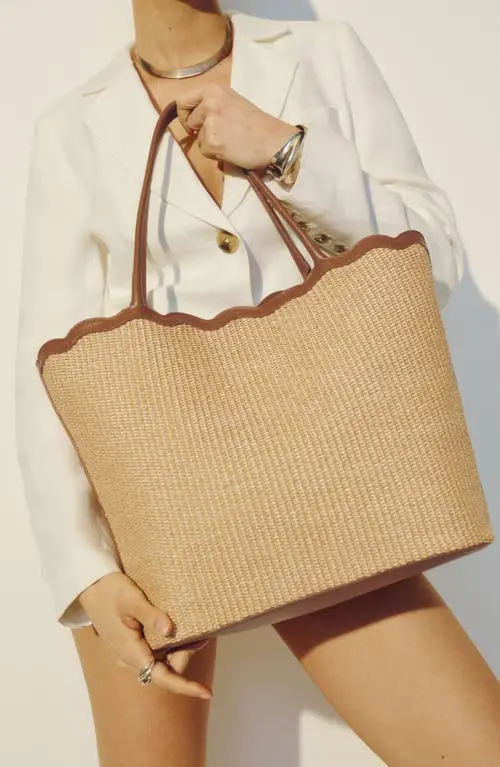 REFORMATION Isabella Tote - Natural Raffia