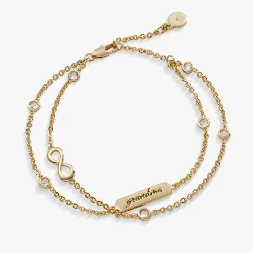 ALEX AND ANI Grandma' Infinity Chain Bracelet - Gold