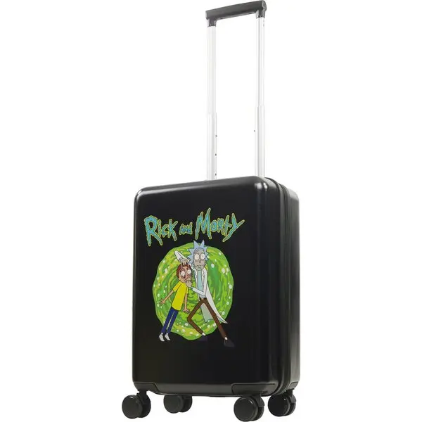 FUL Rick And Morty 22.5-in. Carry-on Luggage - Black