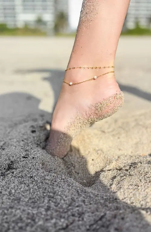 ST. MORAN Beaded Chain Anklet
