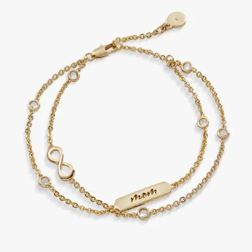 ALEX AND ANI Mom Infinity Chain Bracelet - Gold
