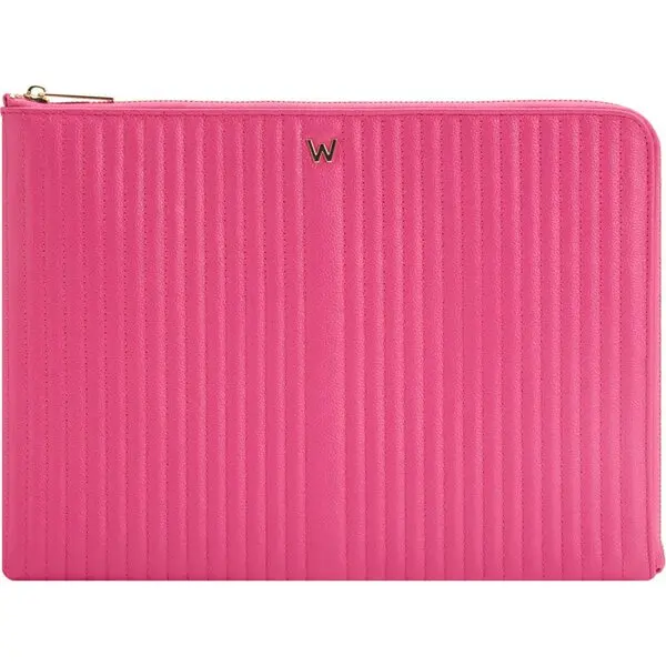 Wolf Mimi Laptop Sleeve 13" With Handle - Pink