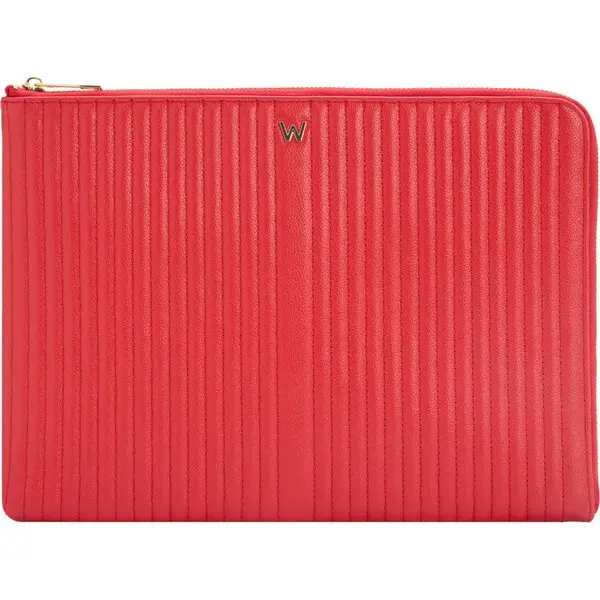 Wolf Mimi Laptop Sleeve 13" With Handle - Red